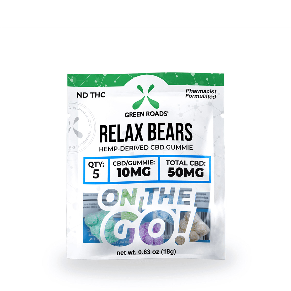 Green Roads CBD Relax Bears OTG 50mg | CBD Savage