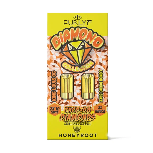 Purlyf Honeyroot Diamond Collection THC-X + Delta 8 Cartridges | 2g ...