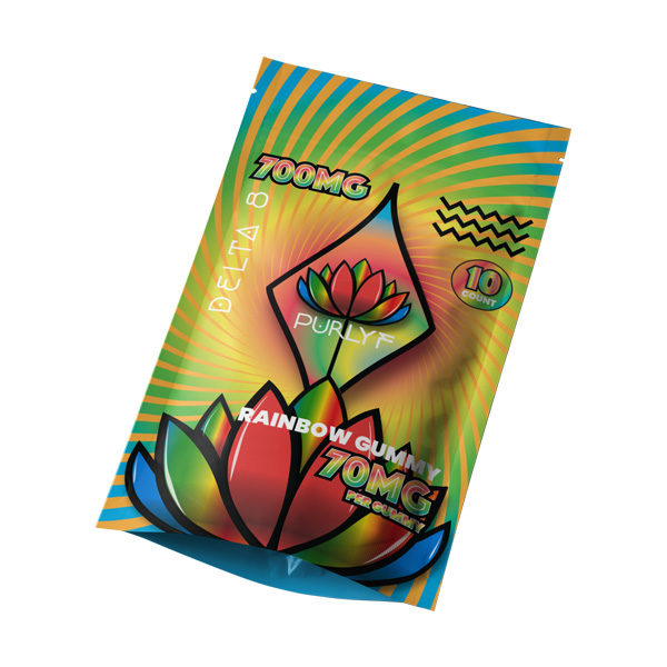 Purlyf Delta-8 Gummies | (10ct) 1000mg | CBD Savage
